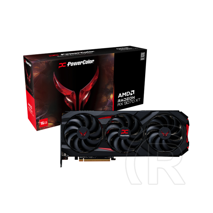 PowerColor Radeon RX 9070 XT Red Devil VGA (PCIe 5.0, 16 GB GDDR6, 256 ...